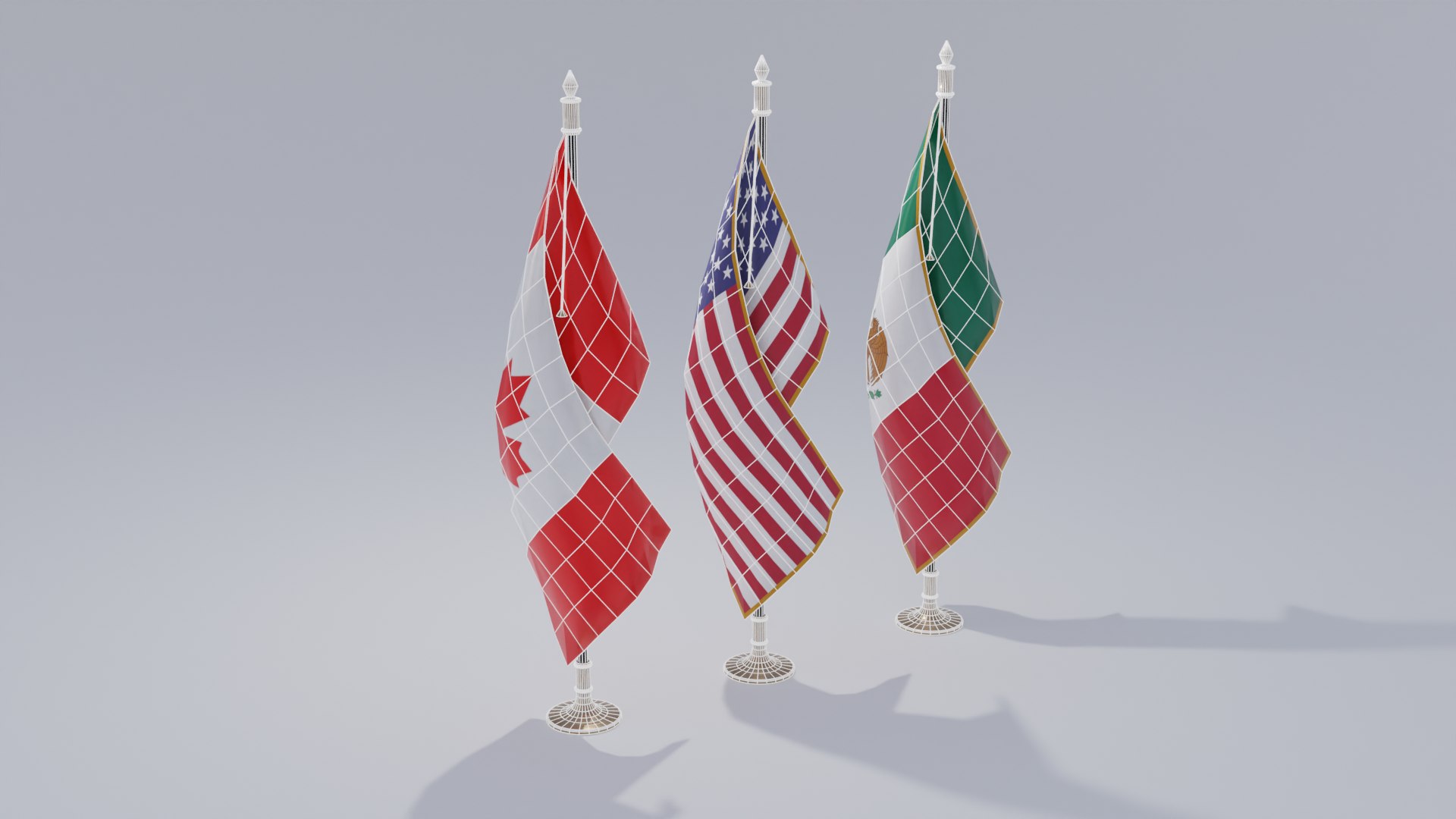 3D Small Country Flags 4K And 2K - TurboSquid 1985221