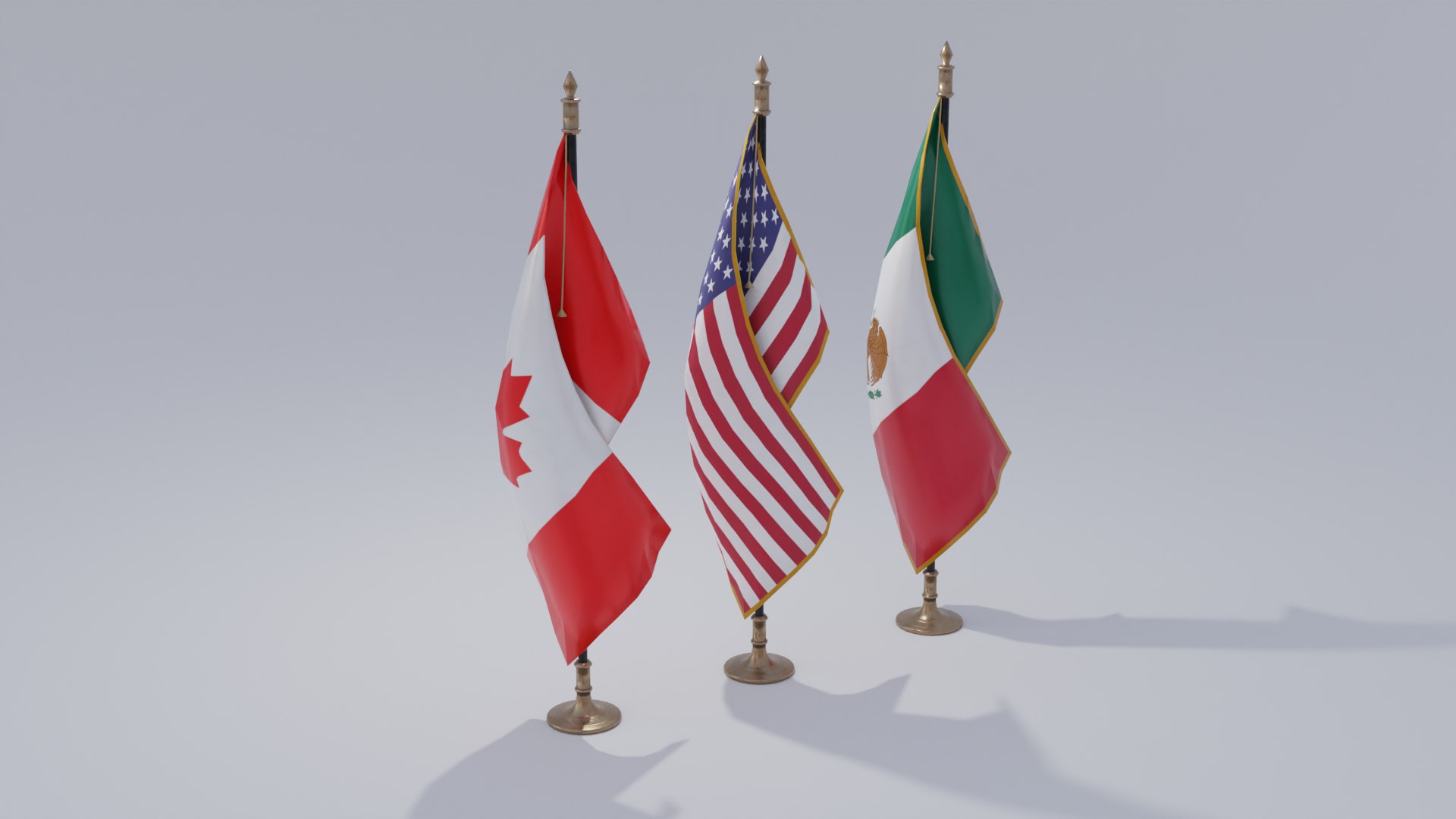 3D Small Country Flags 4K And 2K - TurboSquid 1985221