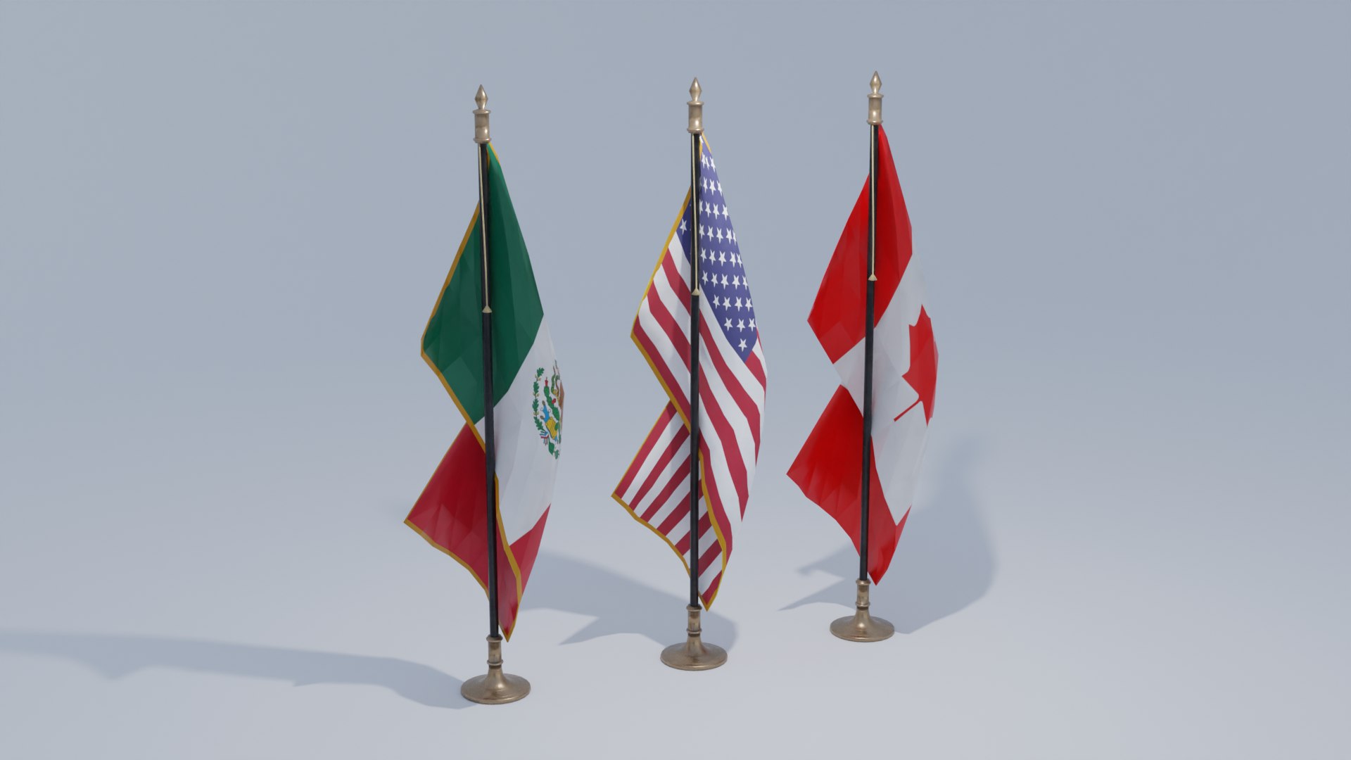 3D Small Country Flags 4K And 2K - TurboSquid 1985221