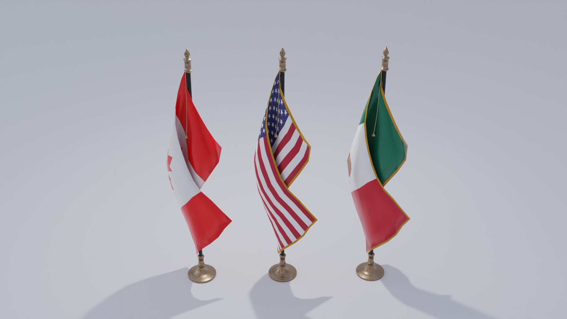 3D Small Country Flags 4K And 2K - TurboSquid 1985221