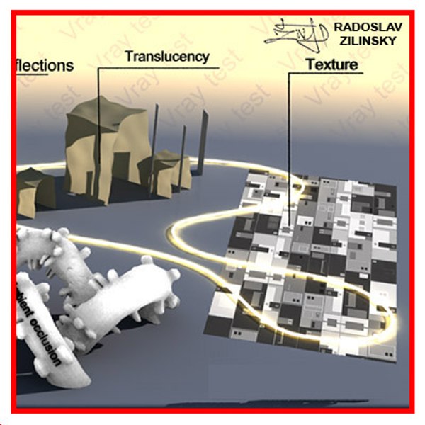3d test benchmark scene model