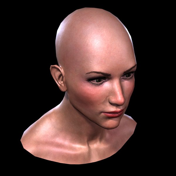 3d model woman head