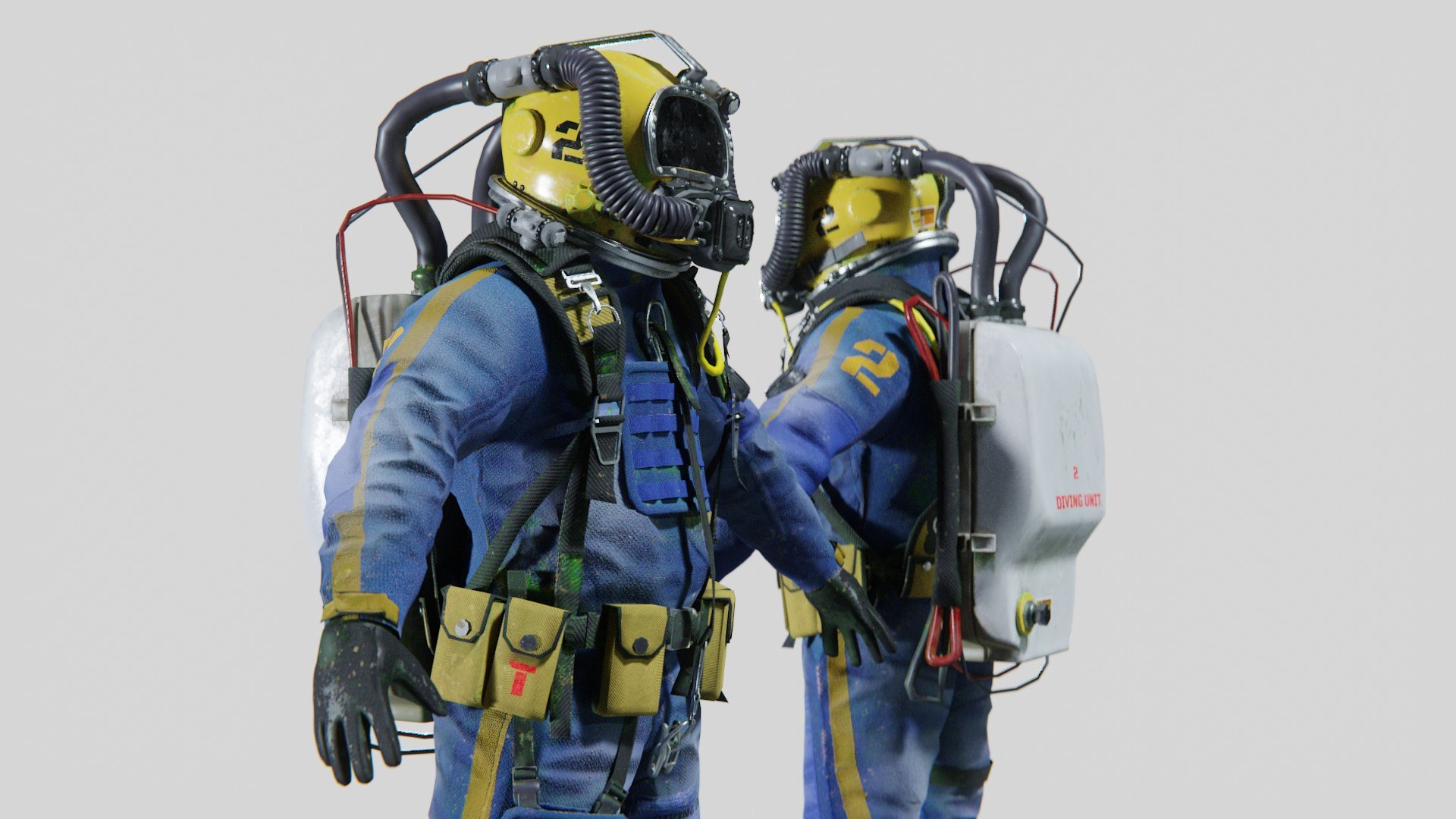 Modern Deep Sea Diving Suit 3D Model - TurboSquid 2075083