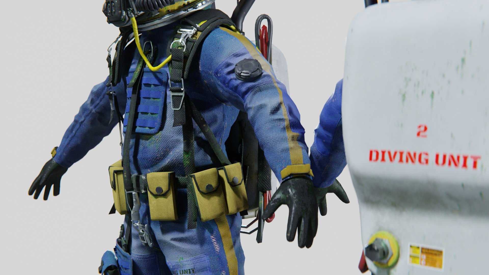 Modern Deep Sea Diving Suit 3D Model - TurboSquid 2075083