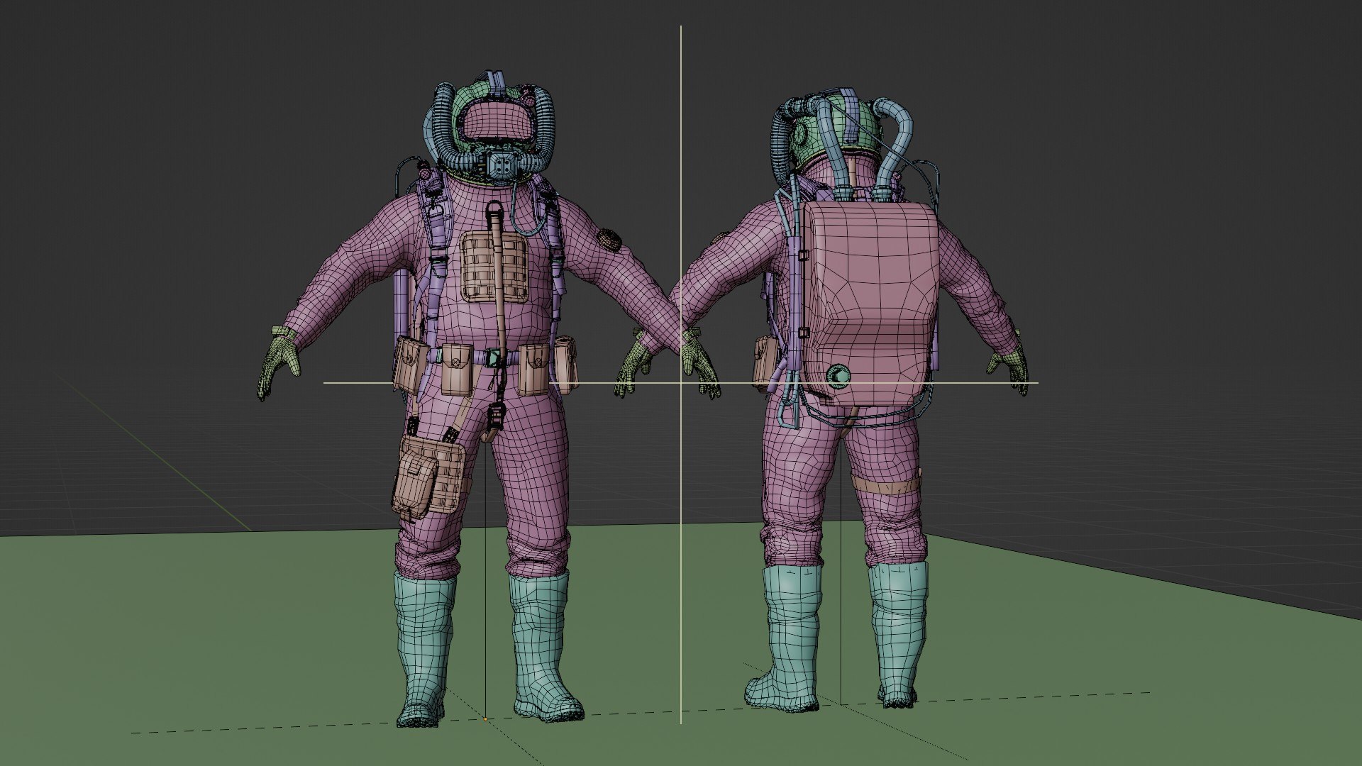 Modern Deep Sea Diving Suit 3D Model - TurboSquid 2075083