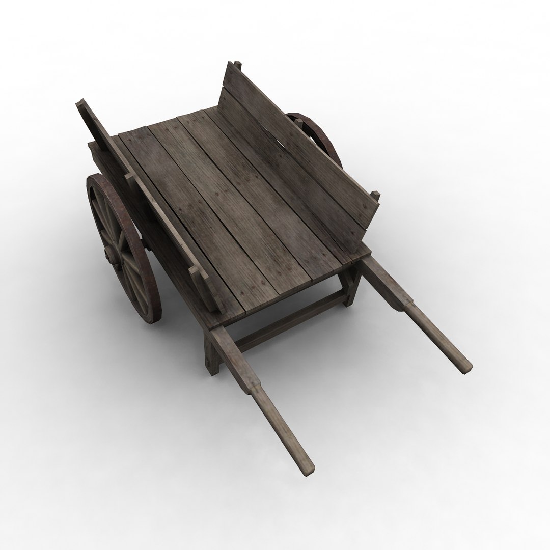 Wooden Cart 3d Max