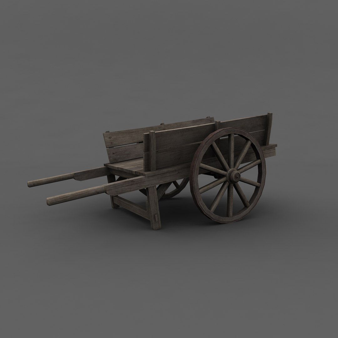 Wooden Cart 3d Max