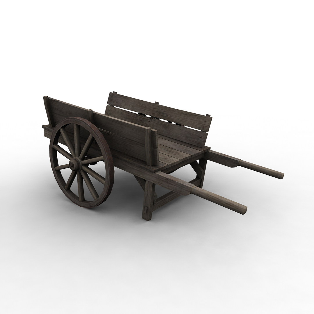 Wooden Cart 3d Max