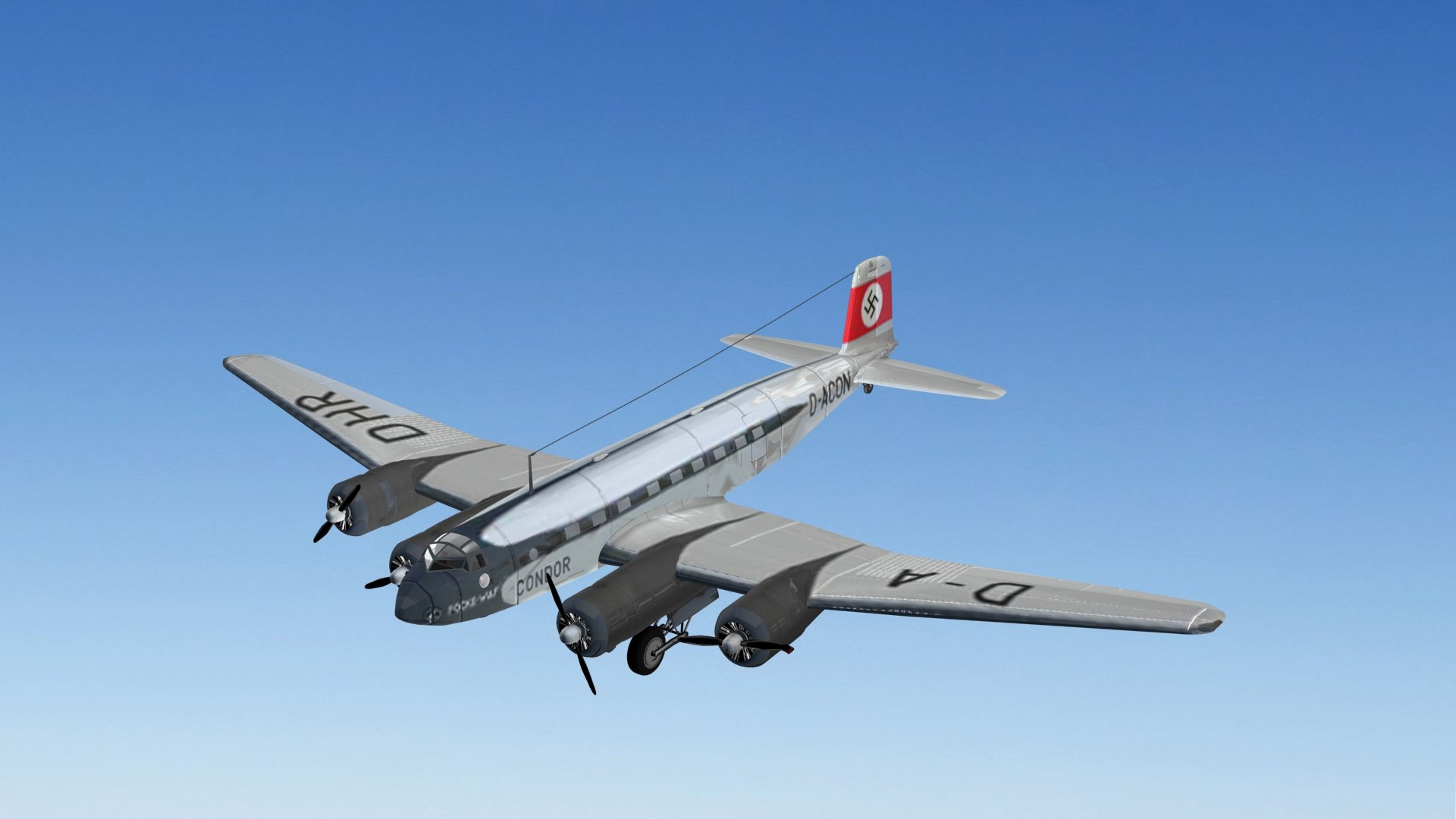 3D Focke-wulf Condor Civil - TurboSquid 1223246