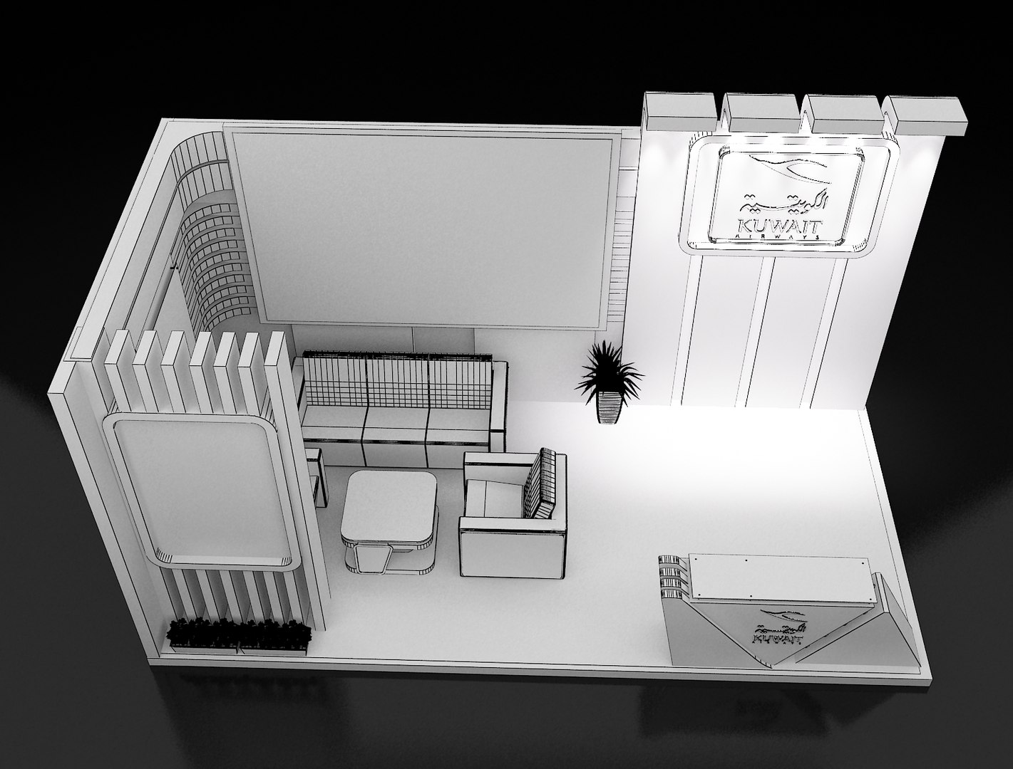 Stand Exhibition Booth Model - TurboSquid 1553217