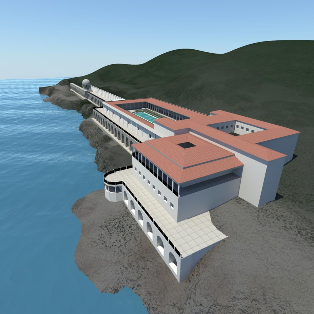 3d Original Villa Papyri Model