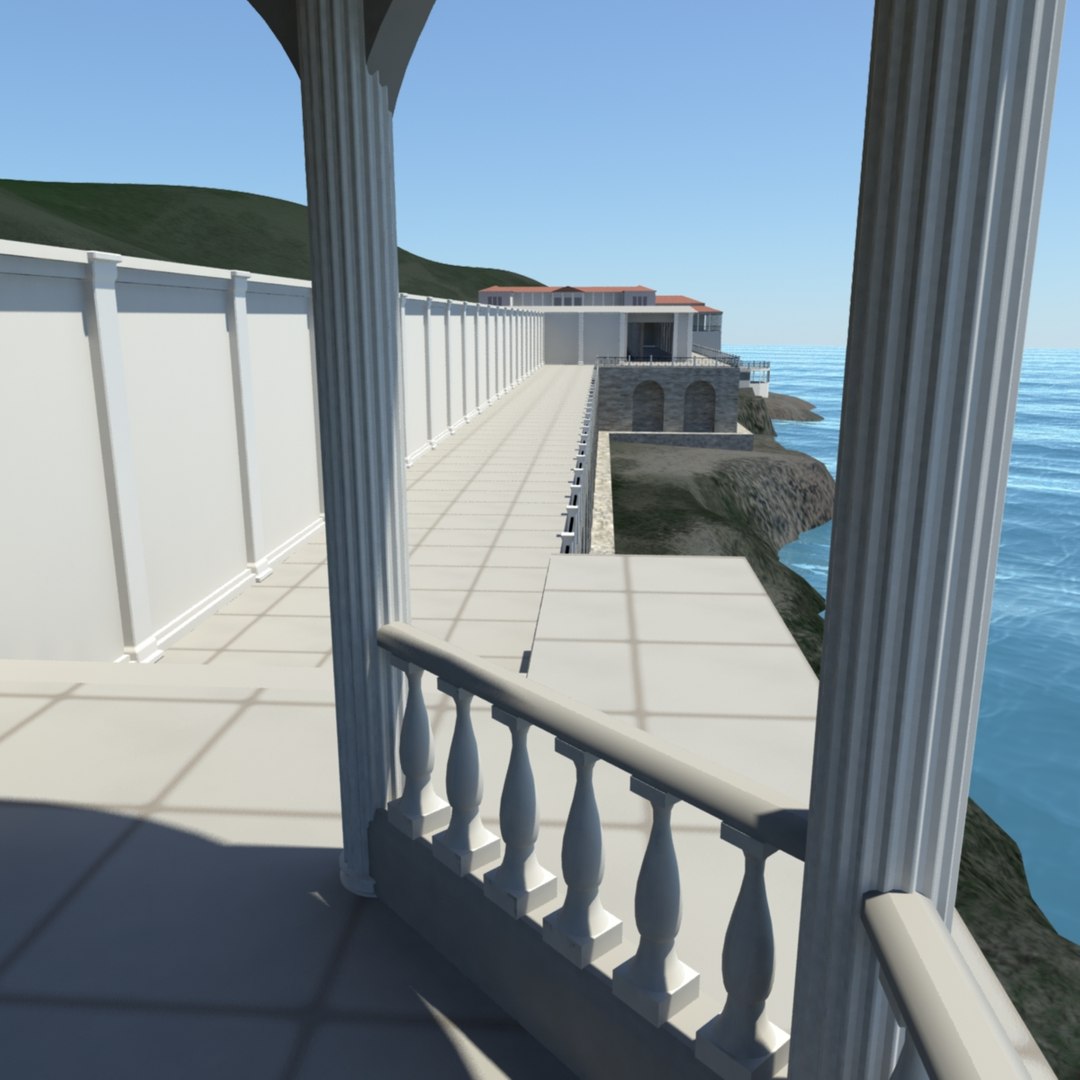 3d Original Villa Papyri Model