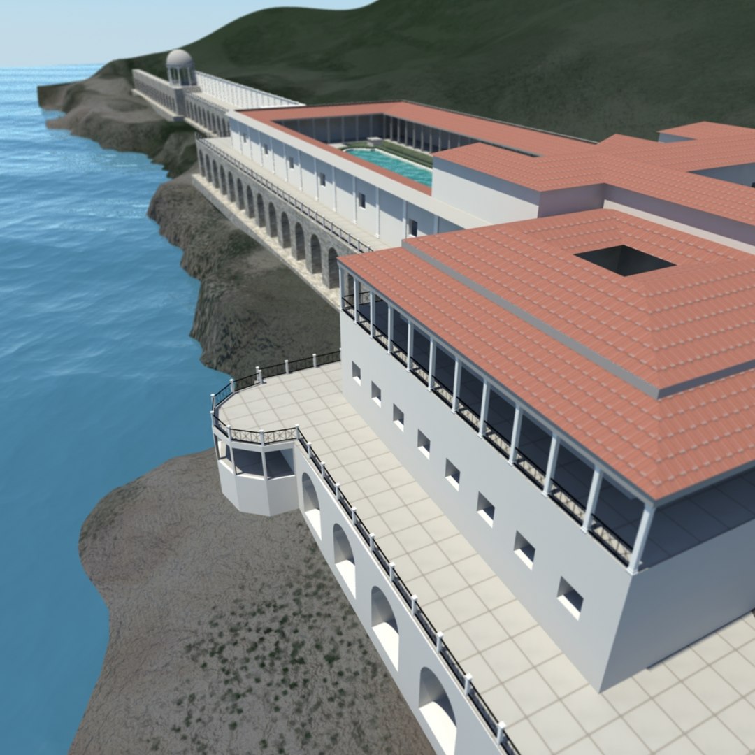 3d Original Villa Papyri Model