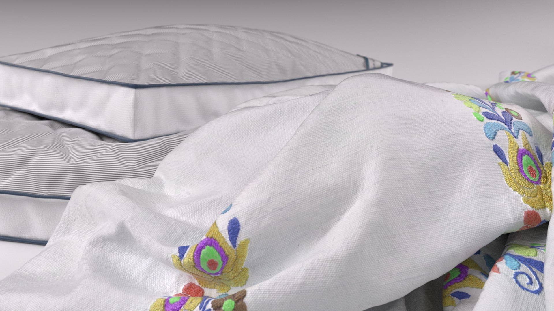 3D Bedding Pack Model - TurboSquid 2233971