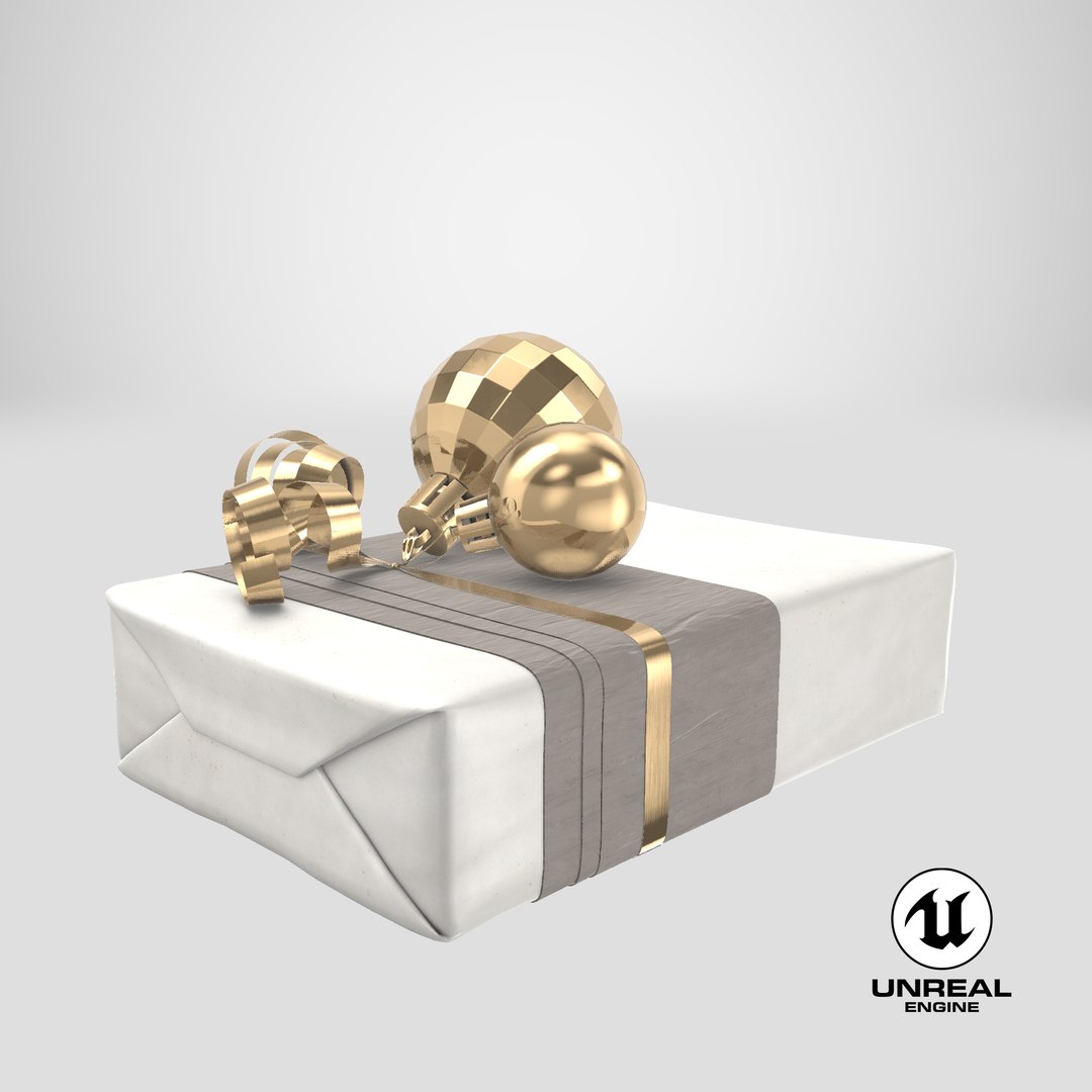 3D wrapped christmas gift 02 model - TurboSquid 1222927