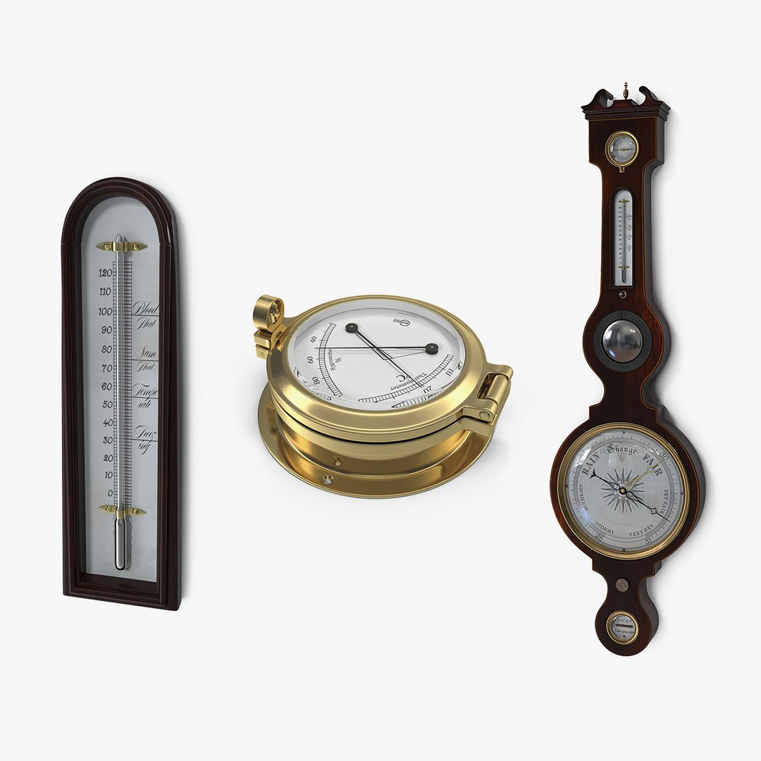 Weather Instruments Collection 3D model - TurboSquid 1930811