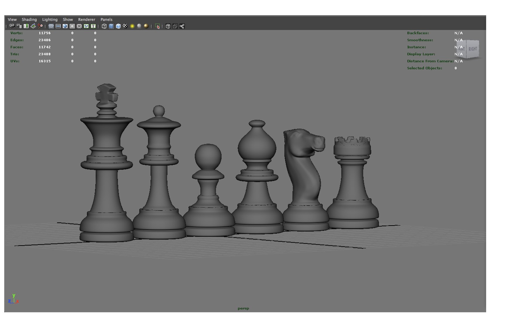 Chess Pieces Model - TurboSquid 1230163