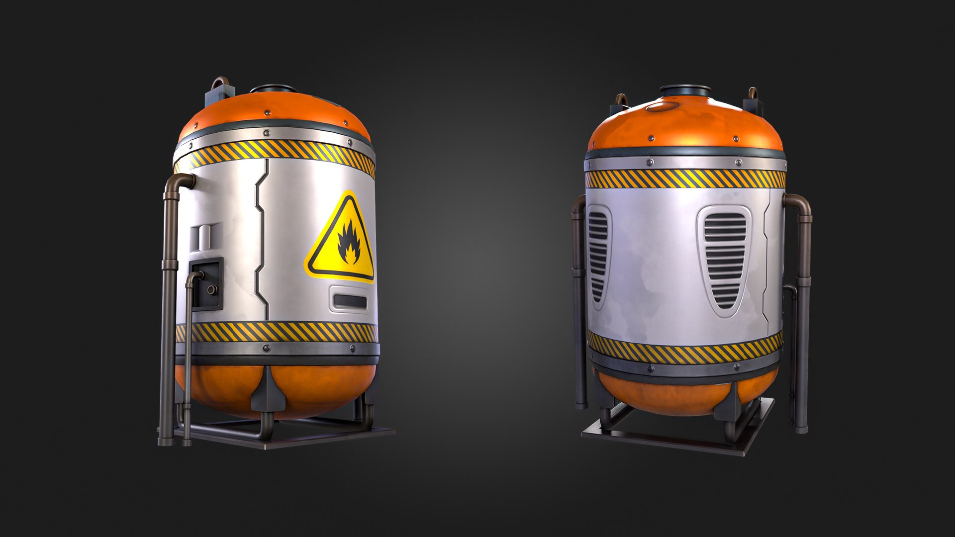 SCI-FI Fuel Tank 3D Model - TurboSquid 2243285