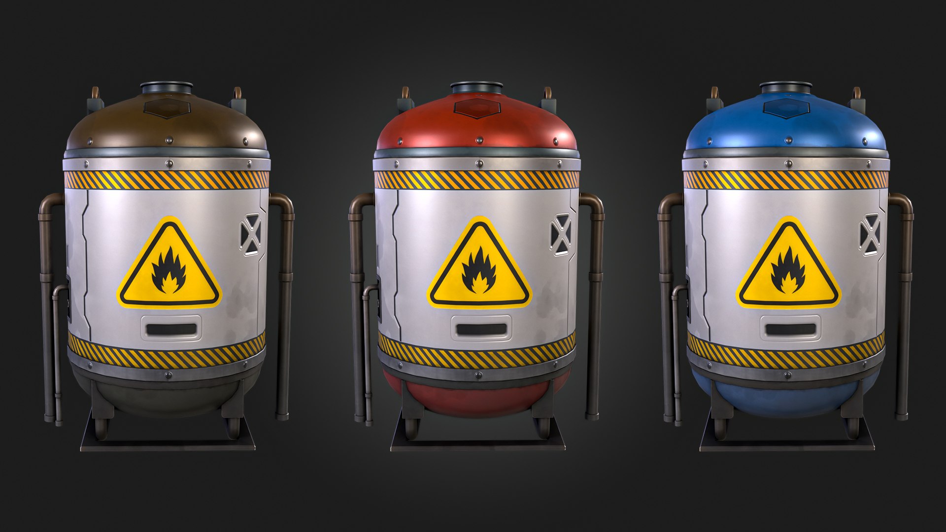 SCI-FI Fuel Tank 3D Model - TurboSquid 2243285