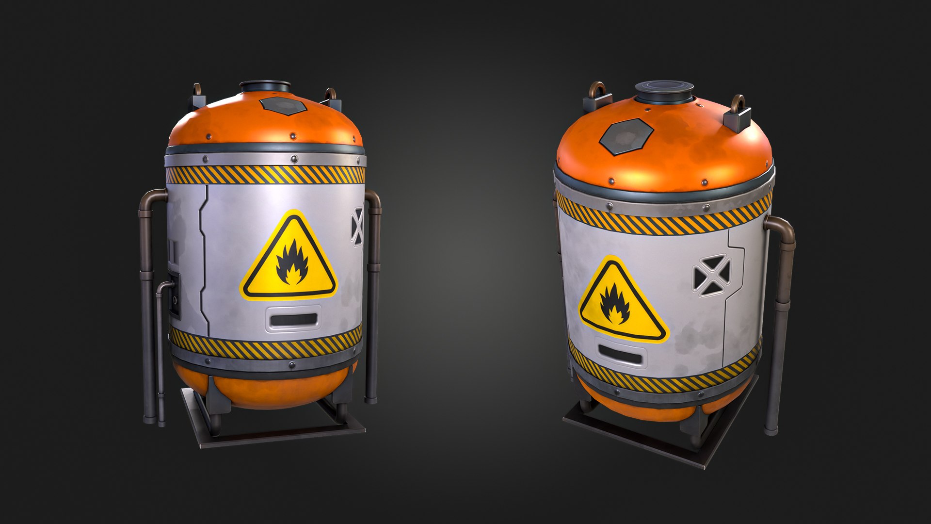 SCI-FI Fuel Tank 3D Model - TurboSquid 2243285