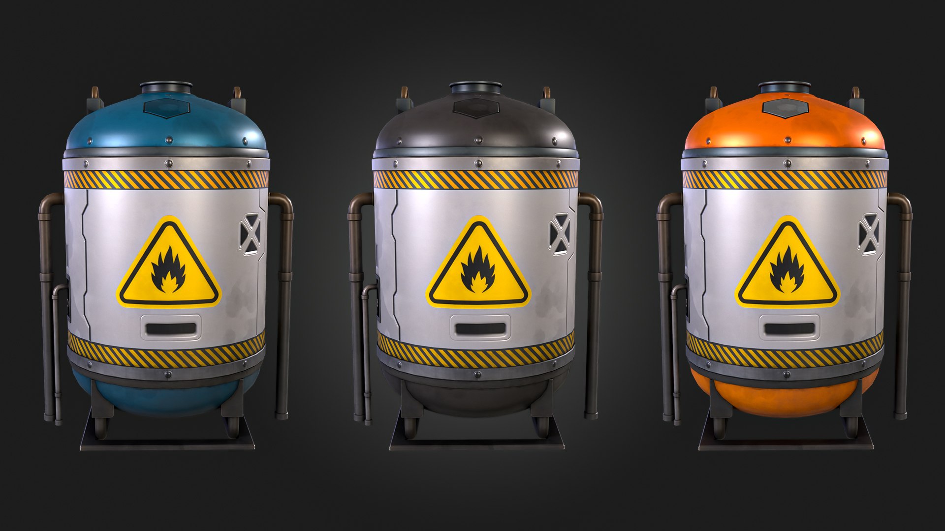 SCI-FI Fuel Tank 3D Model - TurboSquid 2243285