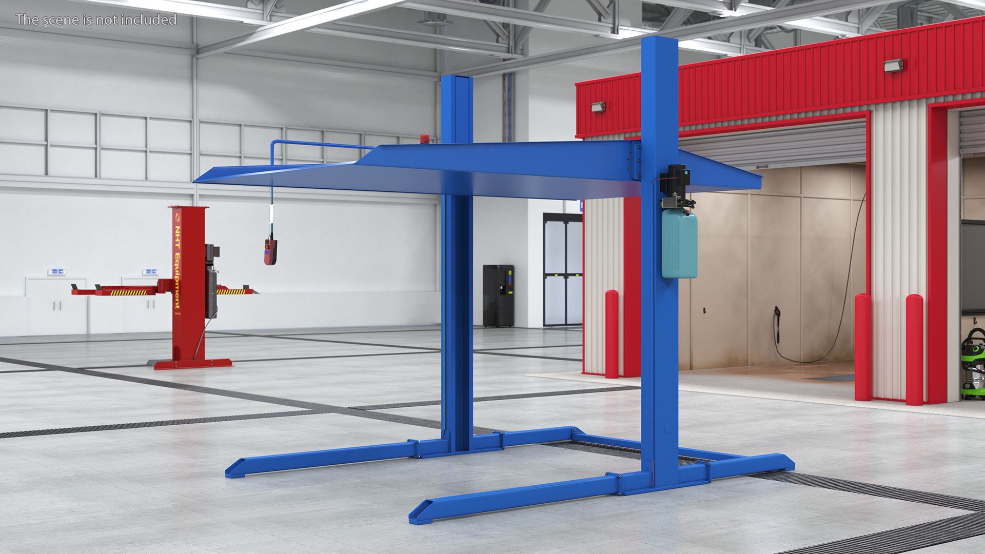 3D Two Post Parking Lift - TurboSquid 2240357