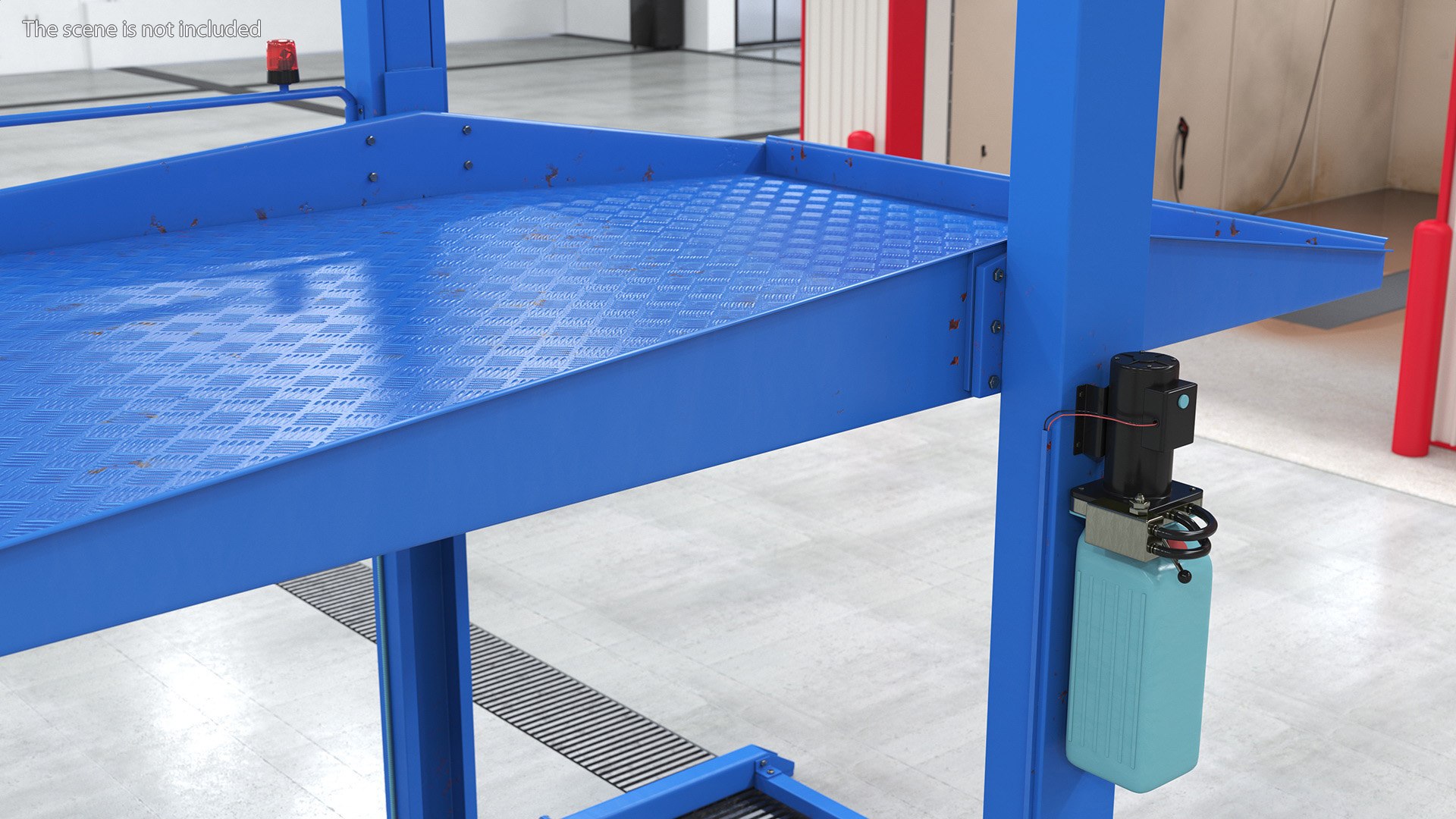 3D Two Post Parking Lift - TurboSquid 2240357