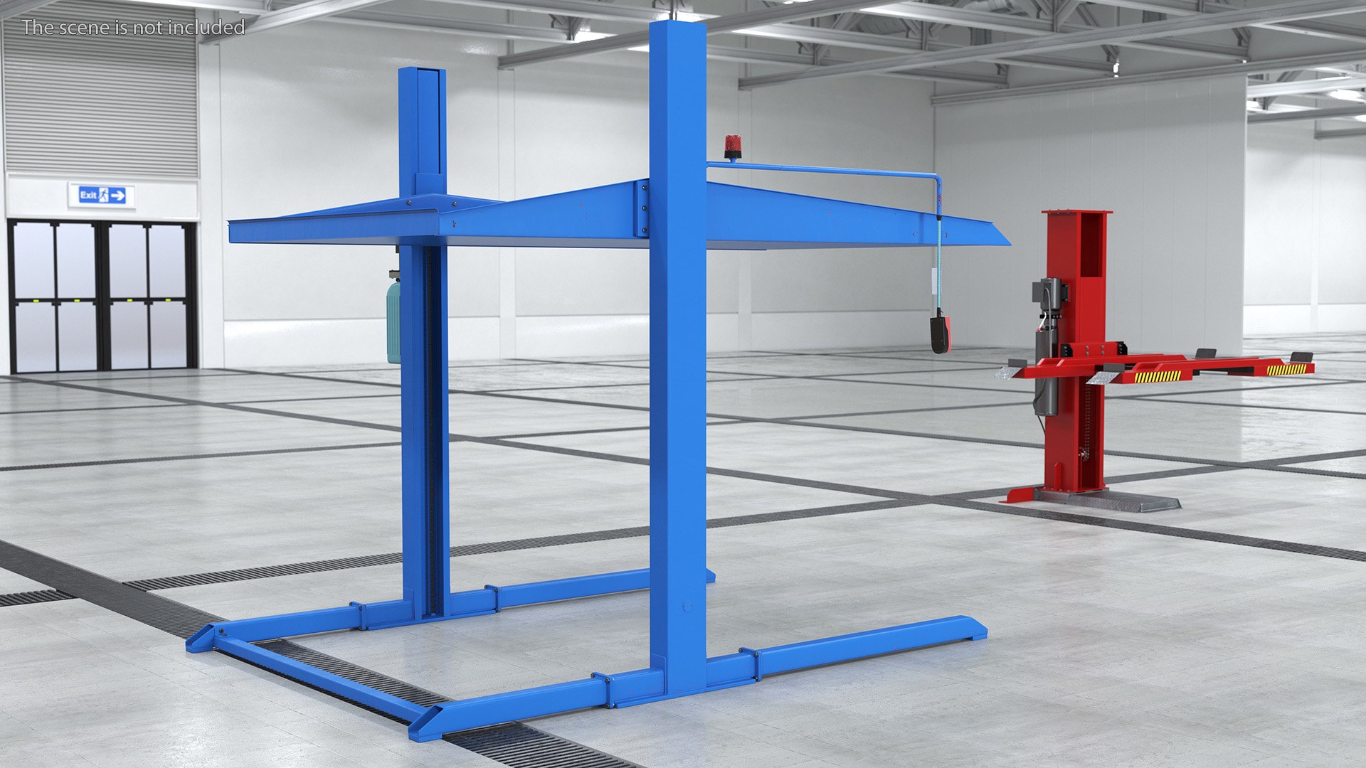 3D Two Post Parking Lift - TurboSquid 2240357