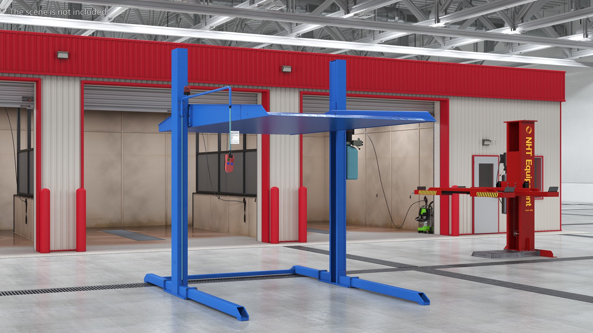 3D Two Post Parking Lift - TurboSquid 2240357