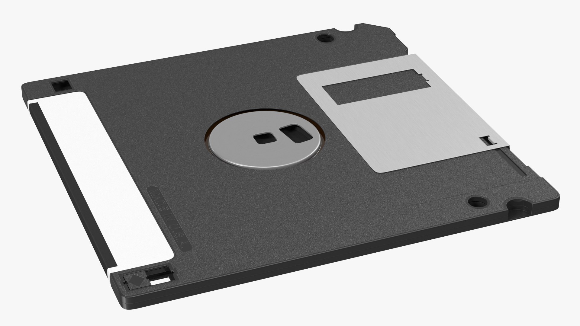 3D Sony Micro Floppy Disk MFD 2HD Black - TurboSquid 1772261