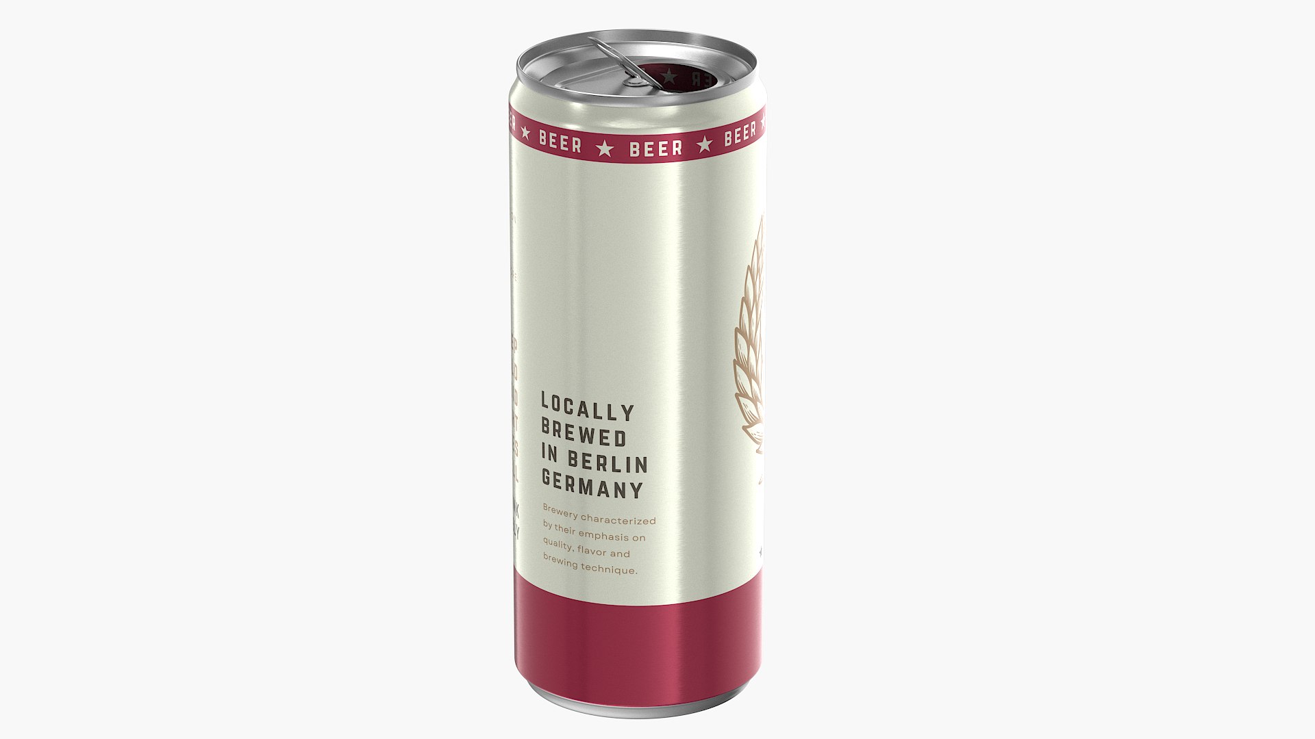 Open Slim Beer Can 250ml Model - TurboSquid 2392948