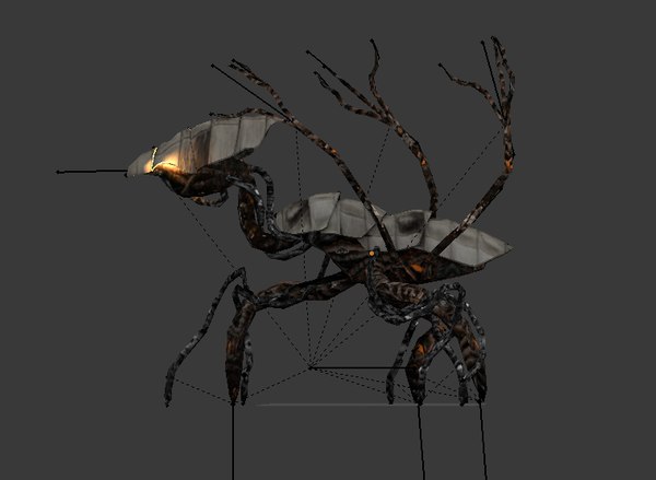 3d alien unity animations