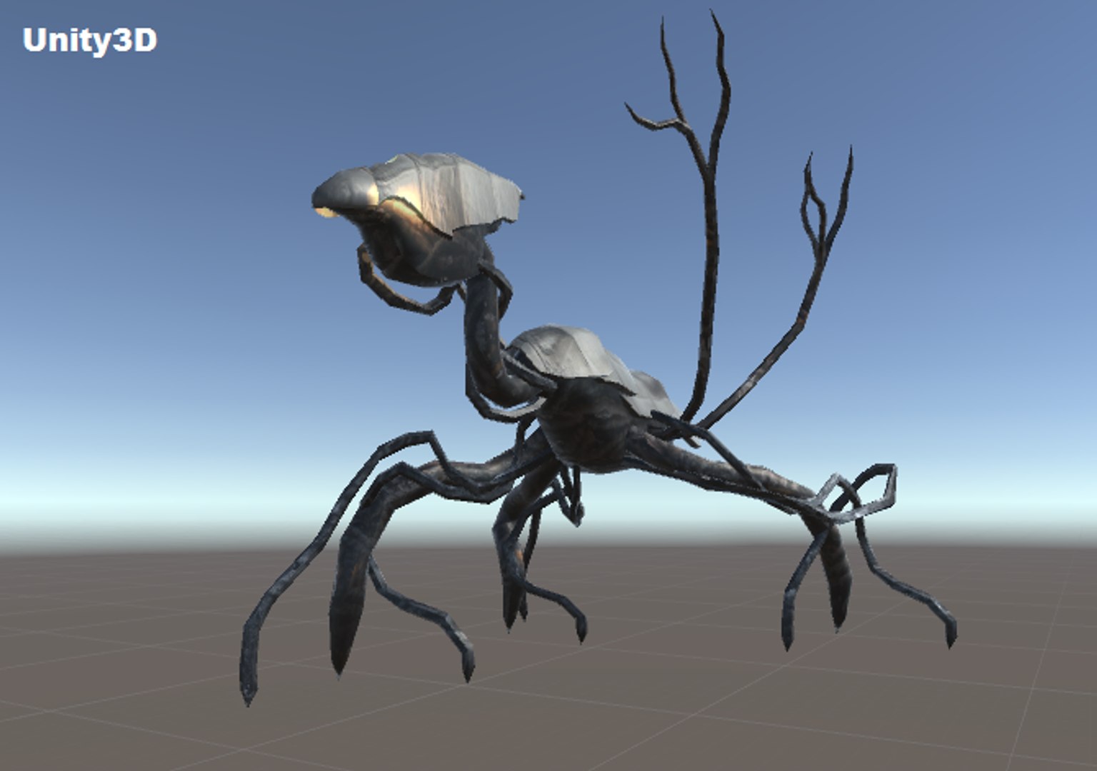 3d alien unity animations