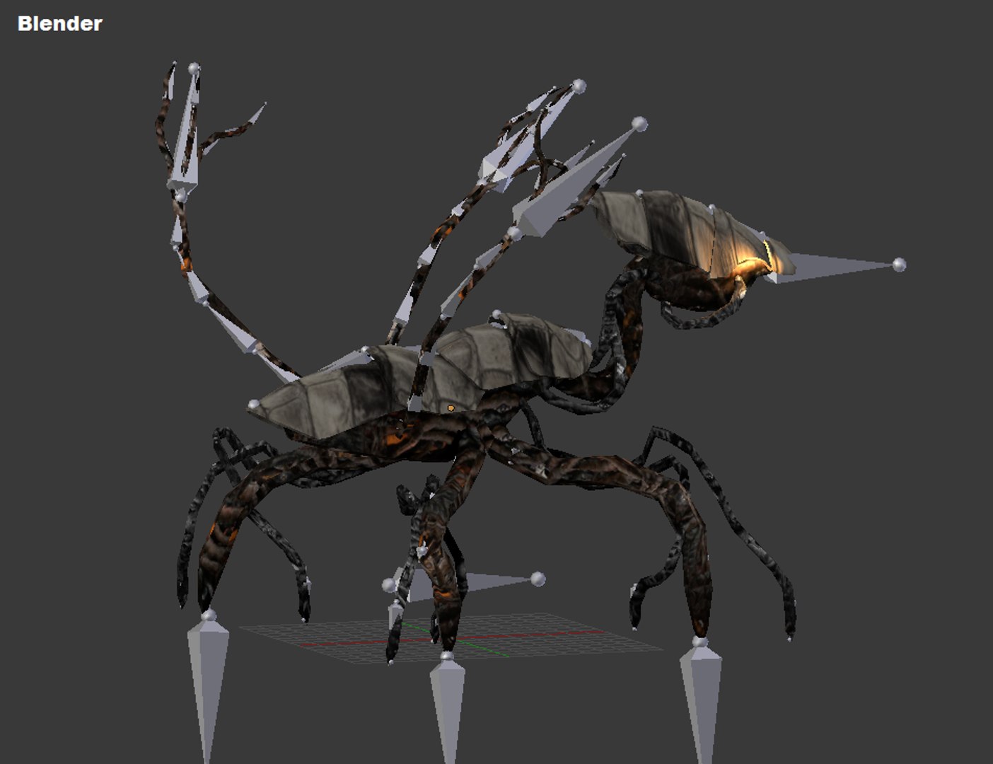 3d alien unity animations