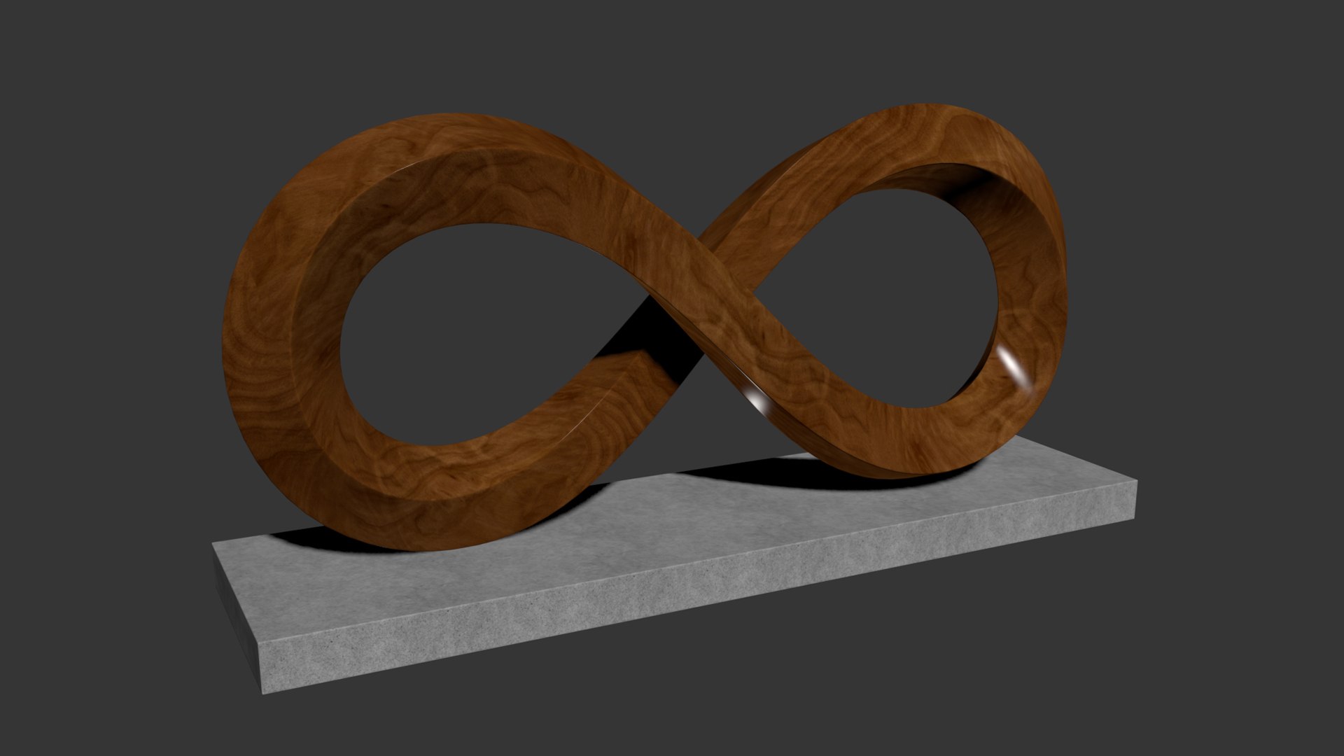 3D Abstract Sculpture Infinity Mobius - TurboSquid 2348034