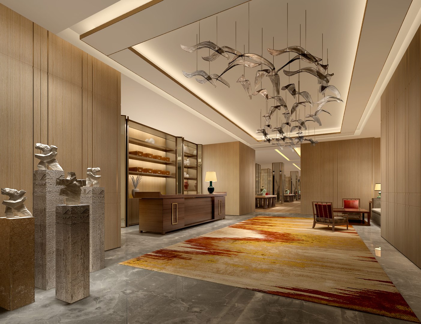 29 HOTEL LOBBY - 3d Scenes 3D - TurboSquid 1876797