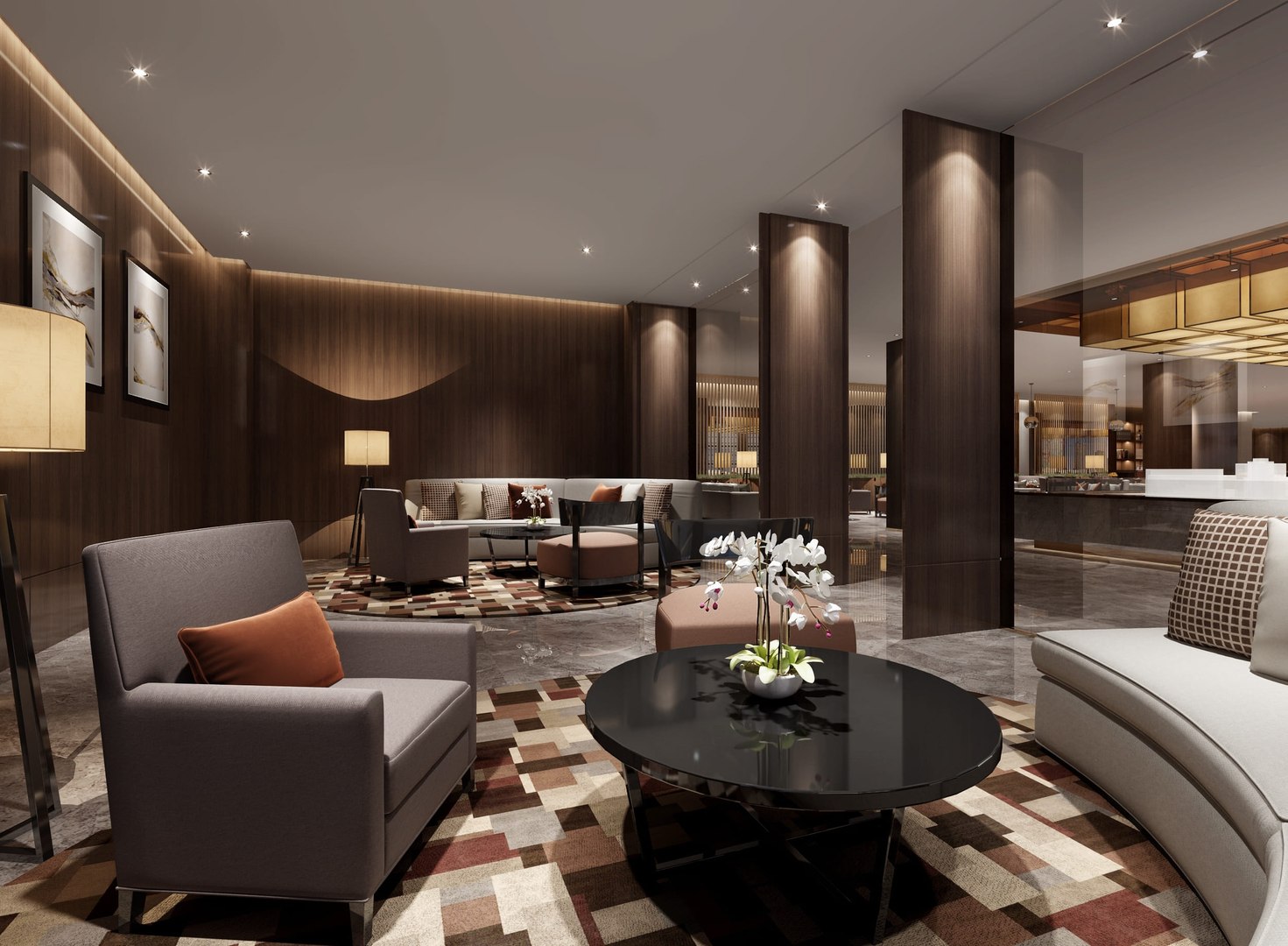 29 HOTEL LOBBY - 3d Scenes 3D - TurboSquid 1876797
