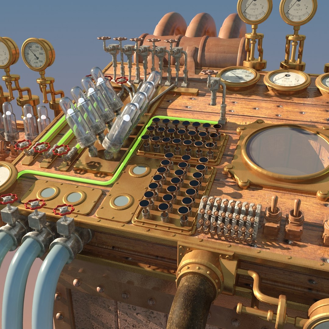 3d Steampunk Computer