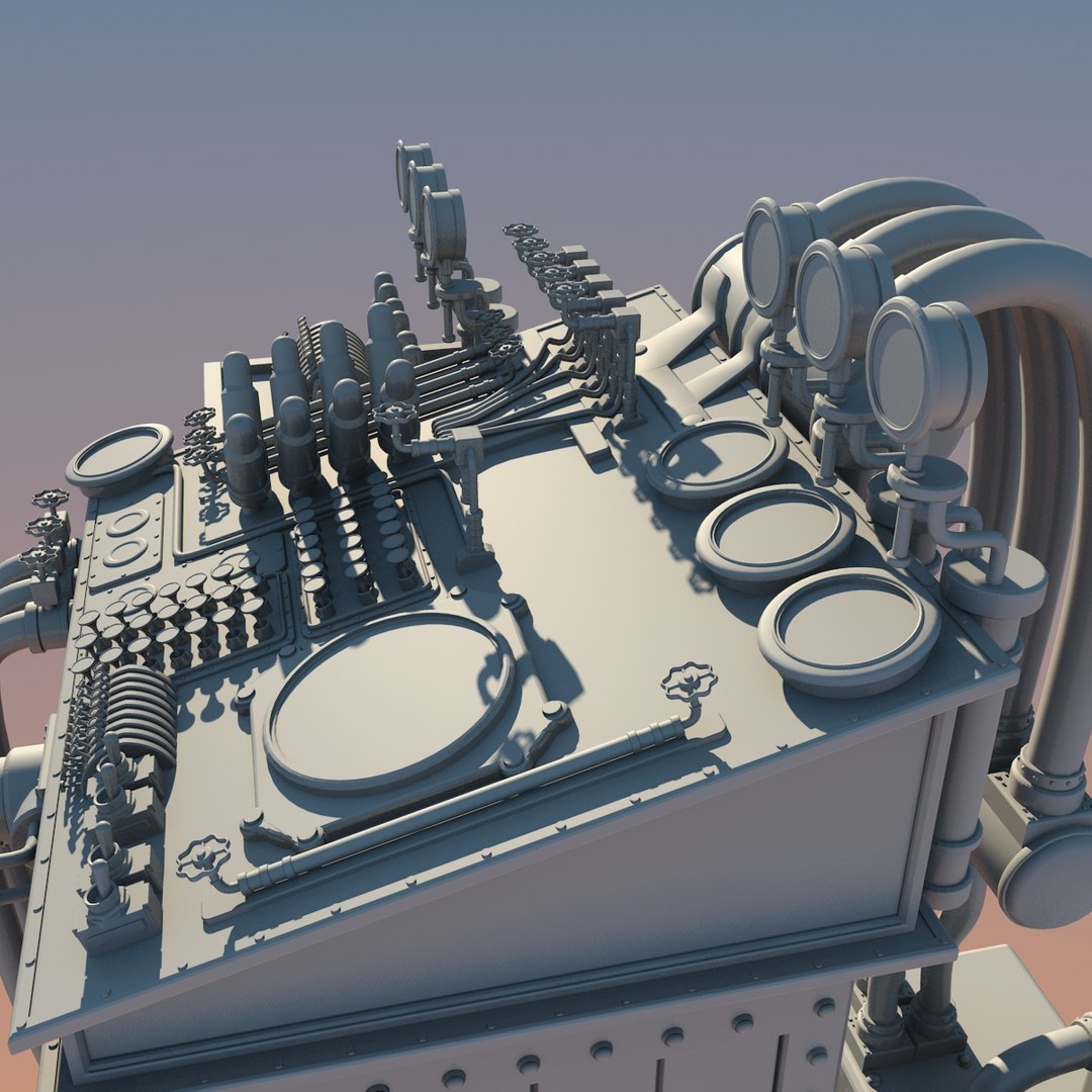 3d Steampunk Computer