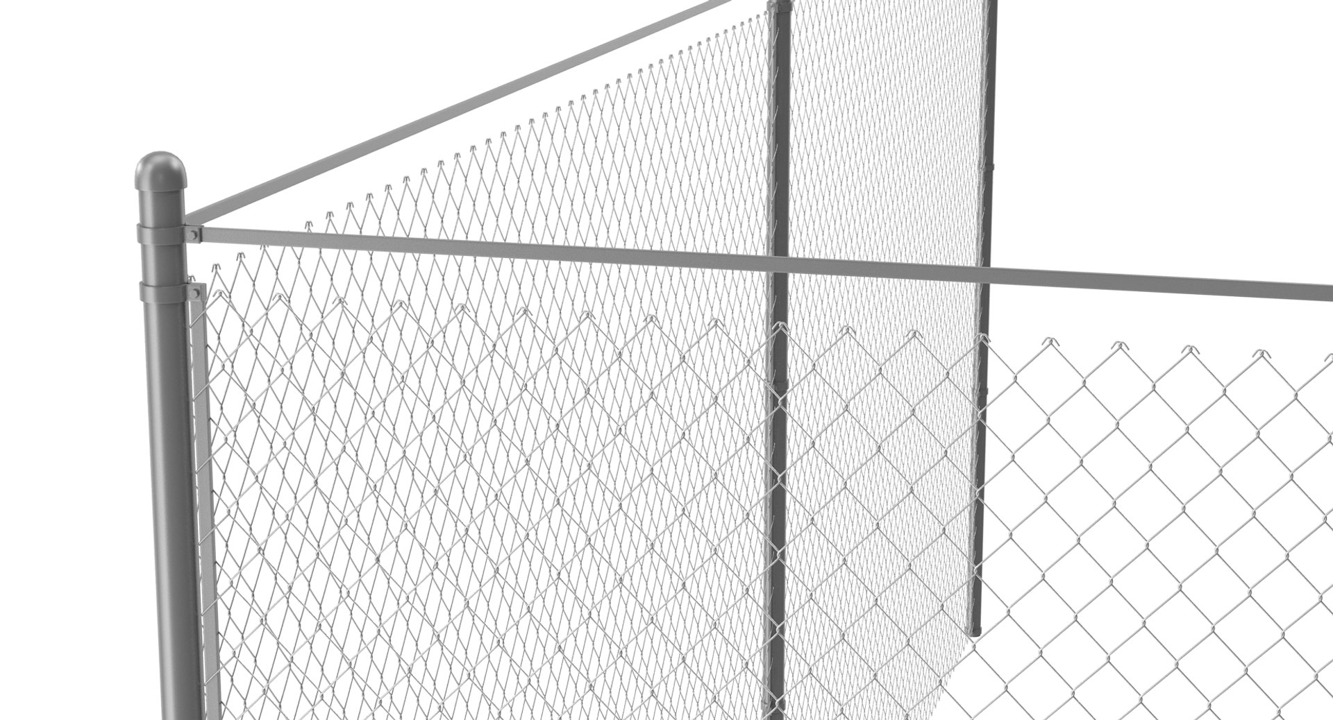 3D Chain Link Fence - TurboSquid 1165558