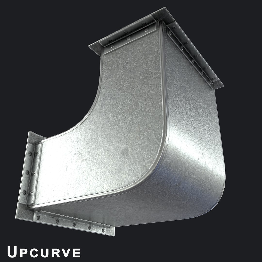 3ds max modular set vent duct