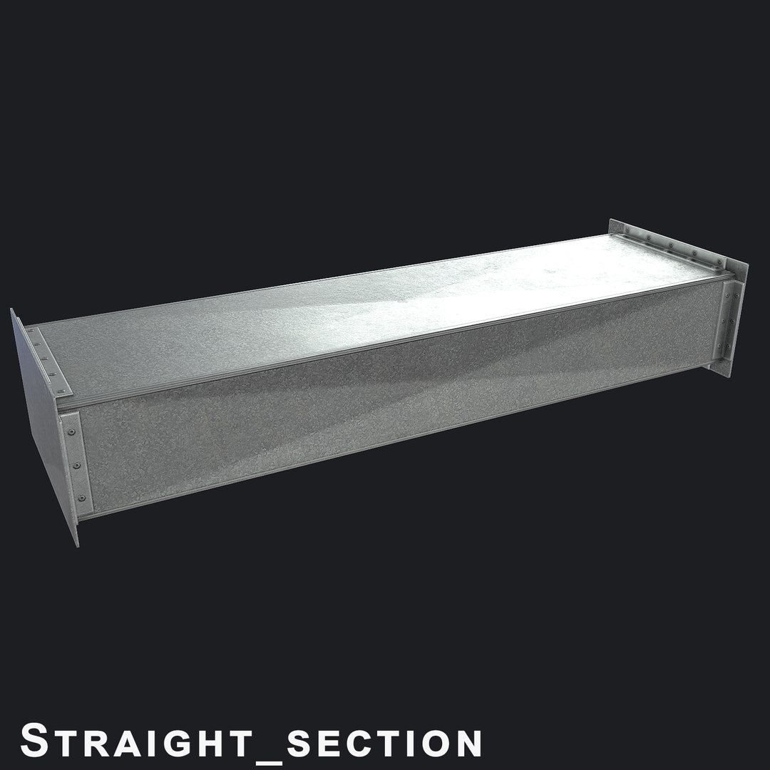 3ds max modular set vent duct