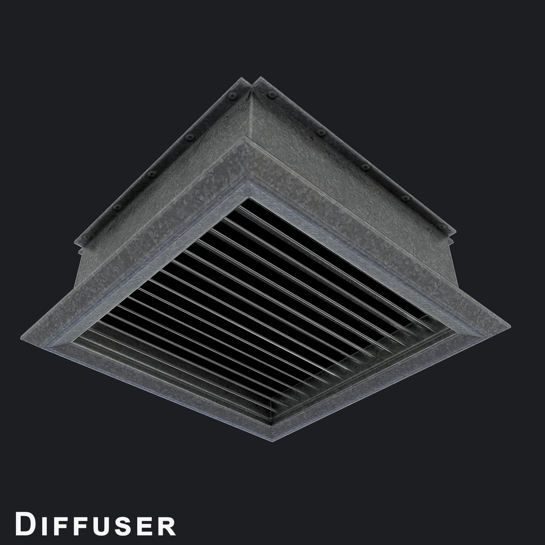 3ds max modular set vent duct