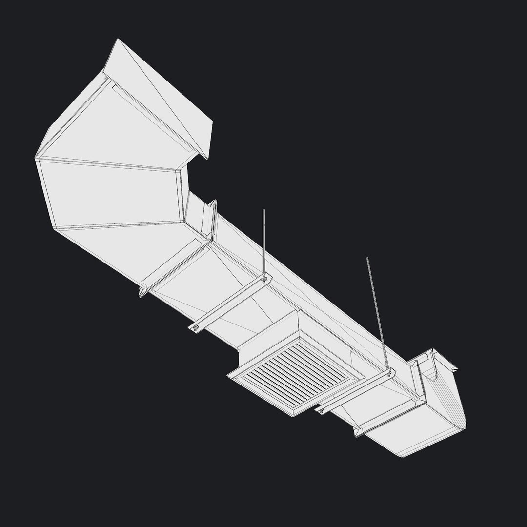 3ds max modular set vent duct