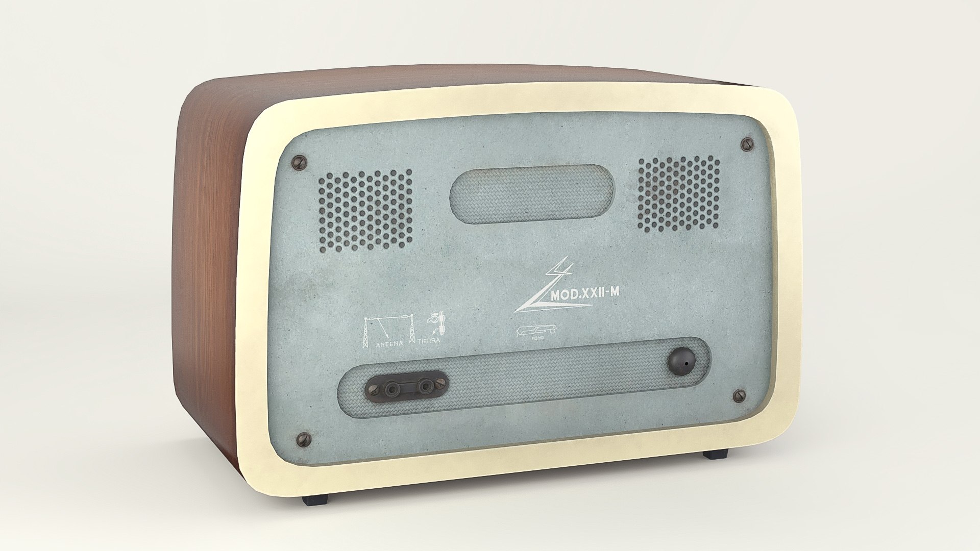 3D Vintage Radio Lowpoly Model - TurboSquid 2348024
