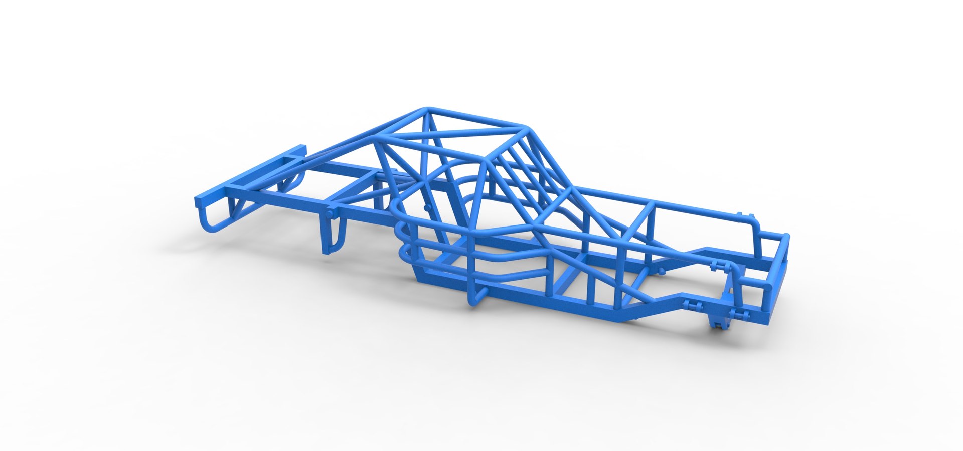Diecast Frame Of Outlaw Figure 8 Modified Stock Car Scale 1 To 25 3D ...