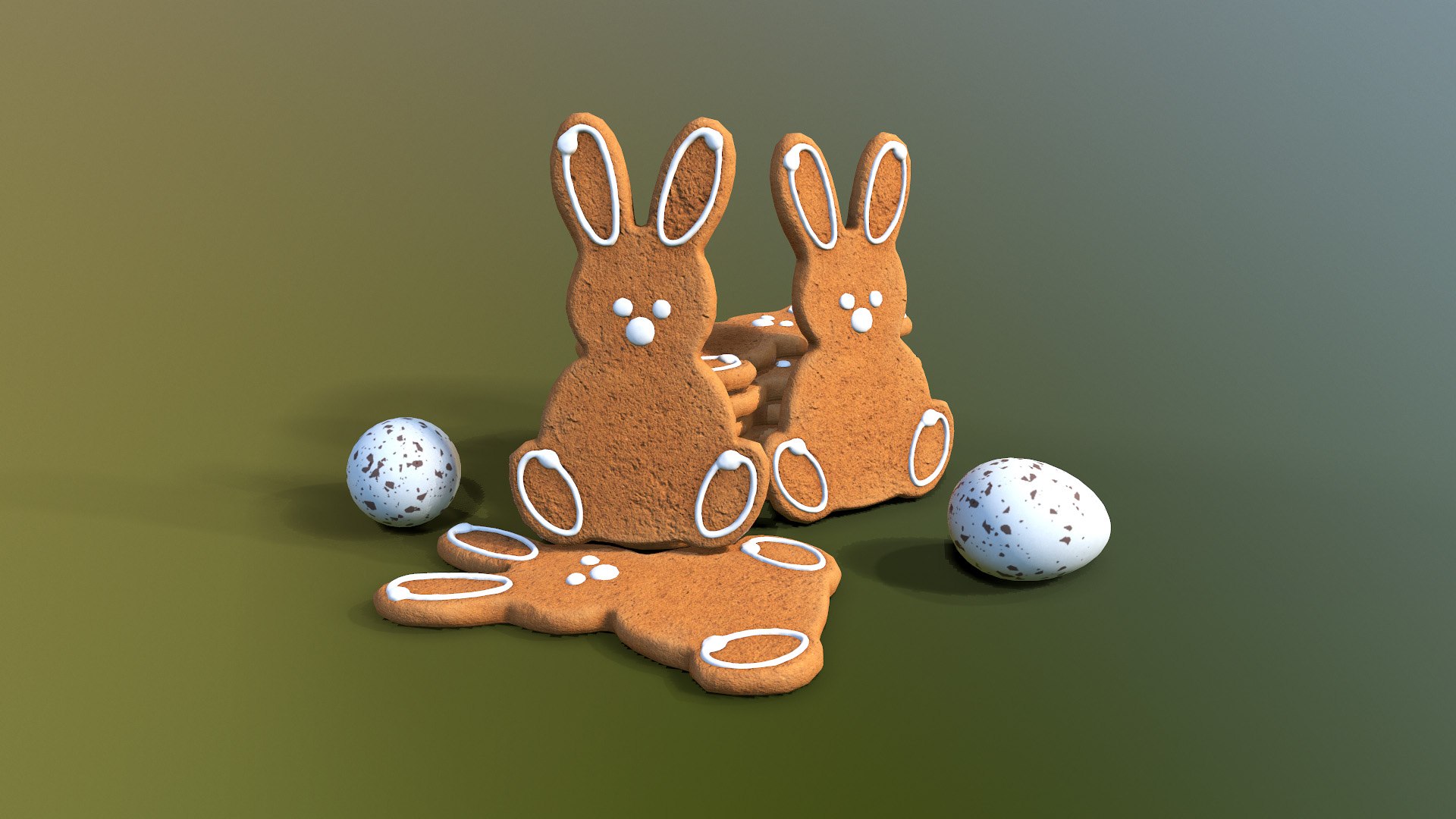 3D Easter Cookie - TurboSquid 1518916