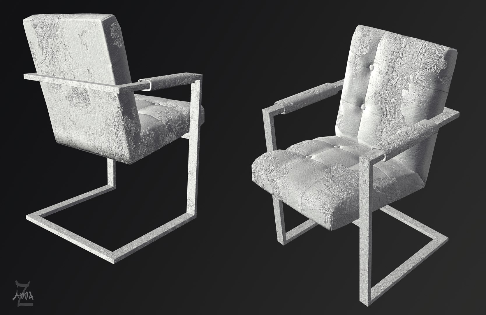 3D apocalyptic chair modern - TurboSquid 1440094