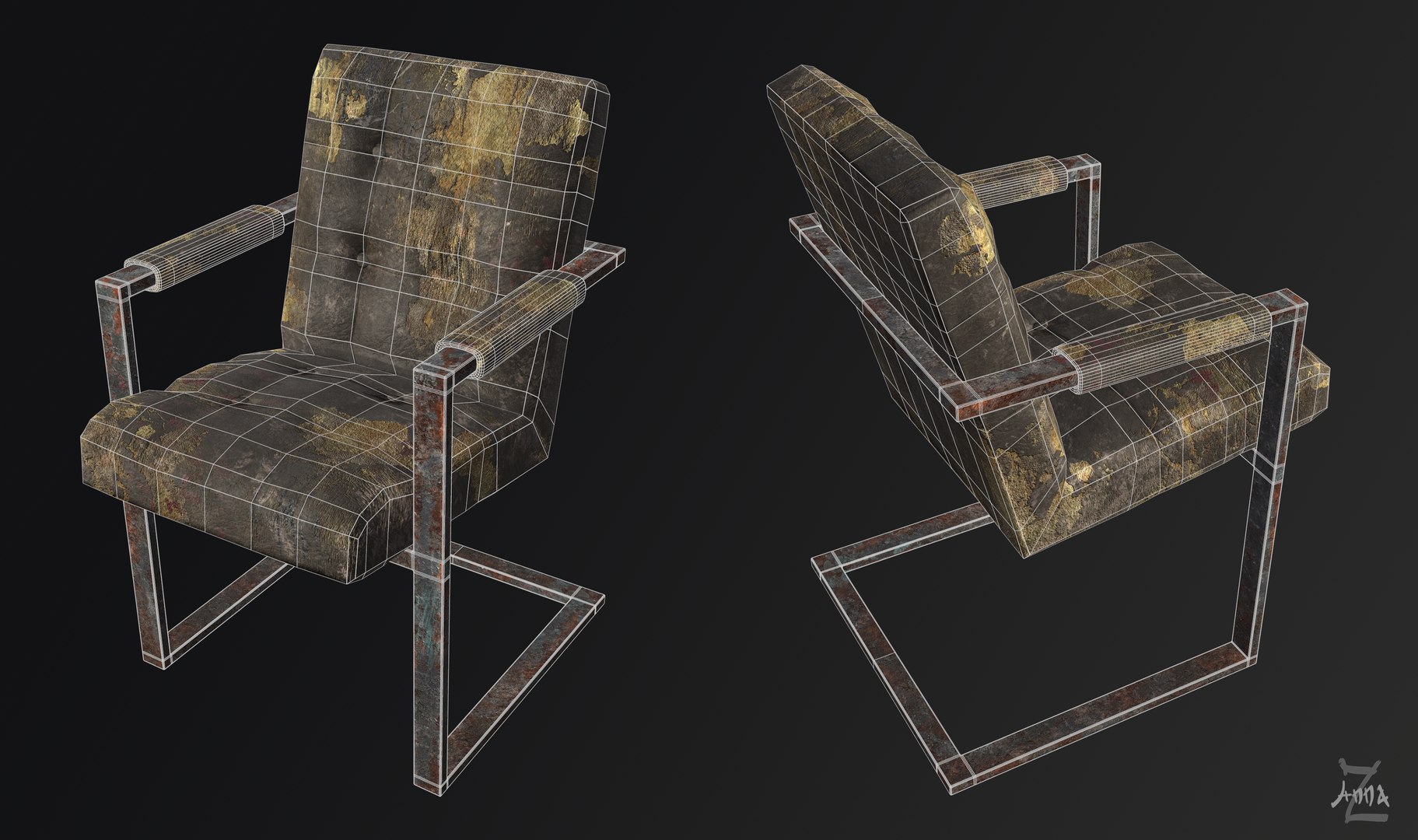 3D apocalyptic chair modern - TurboSquid 1440094