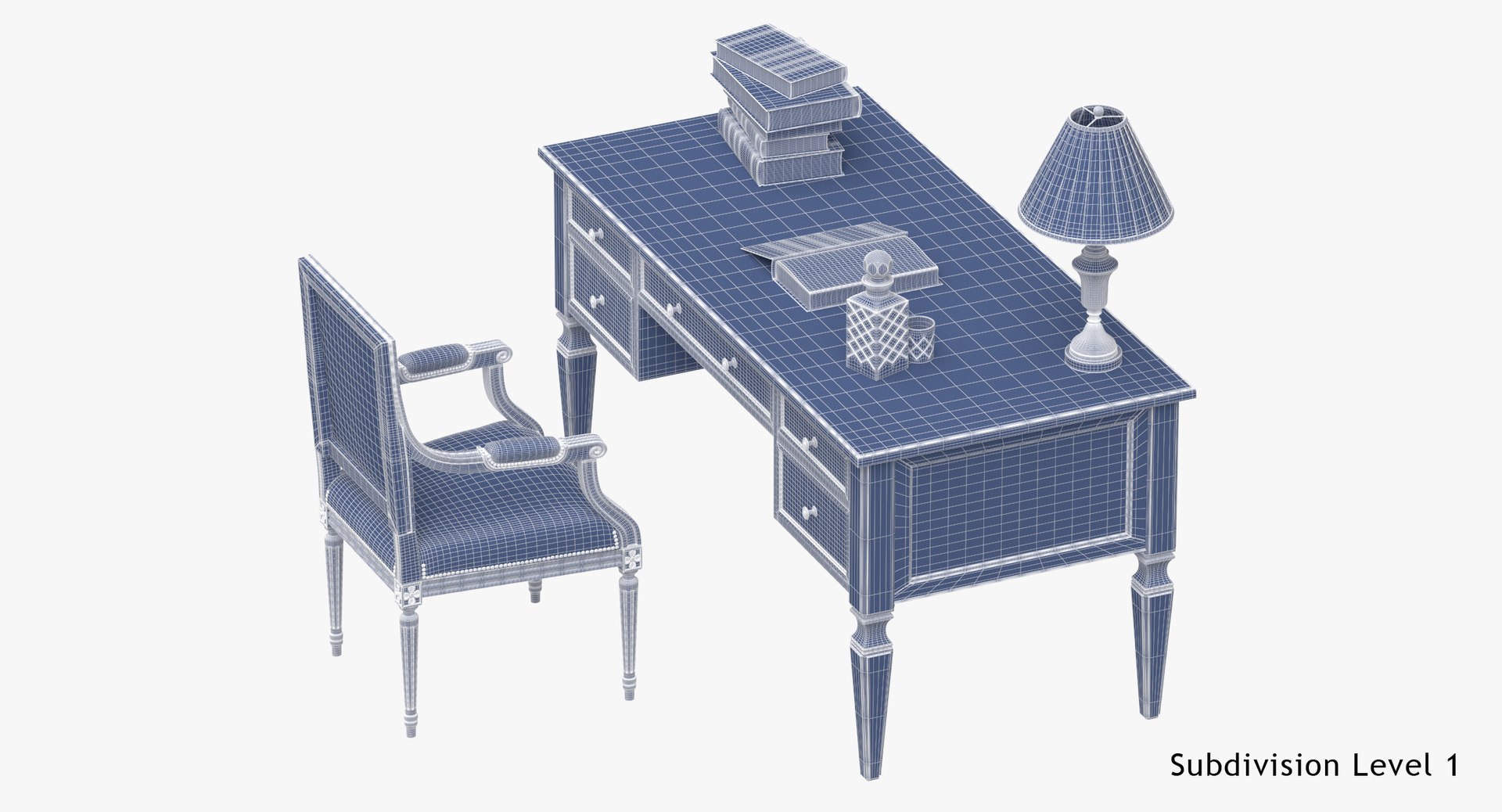 Classical office 07 02 3D - TurboSquid 1534171
